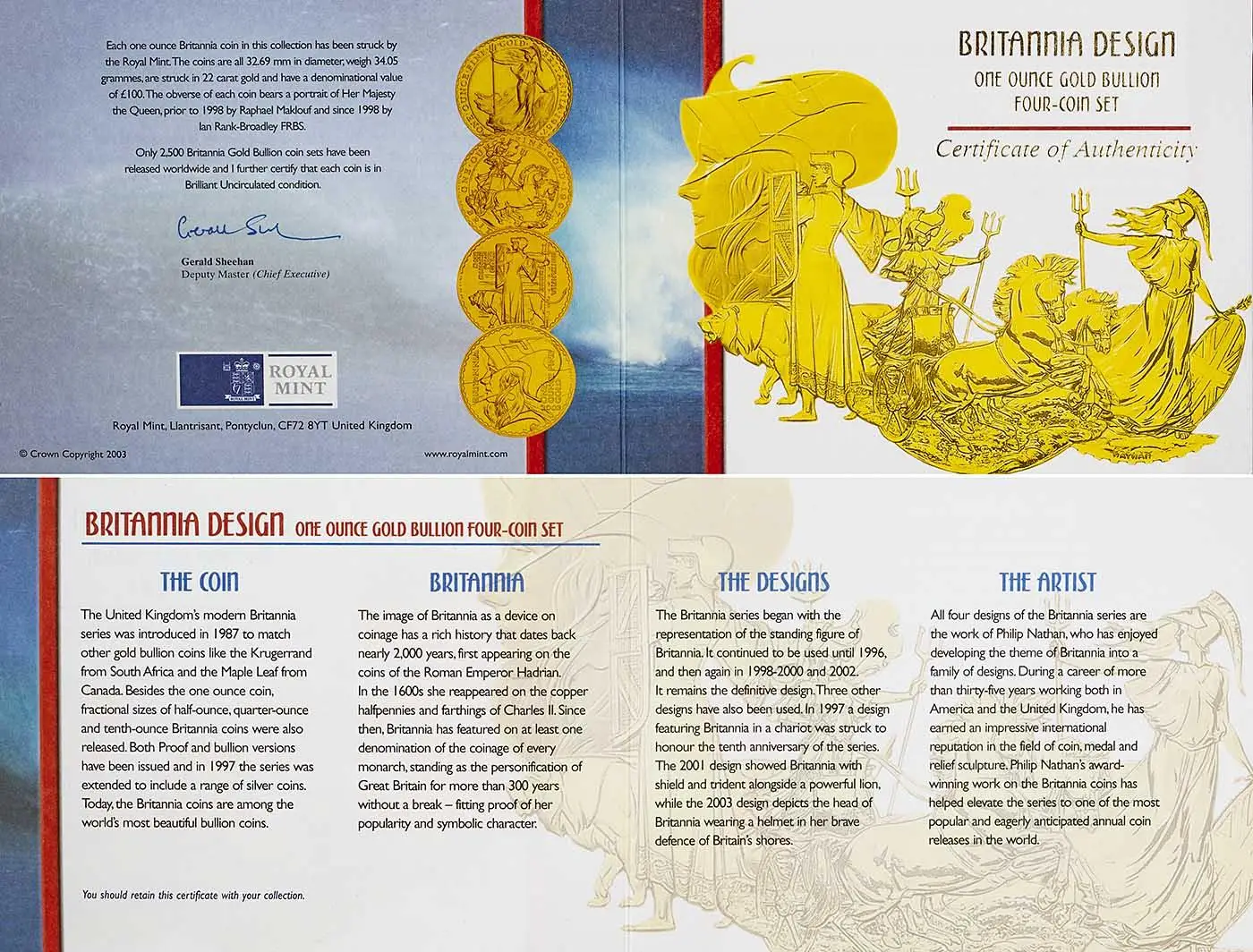 Philip Nathan Britannia 4 Coin Set | Chards - £10,162.68