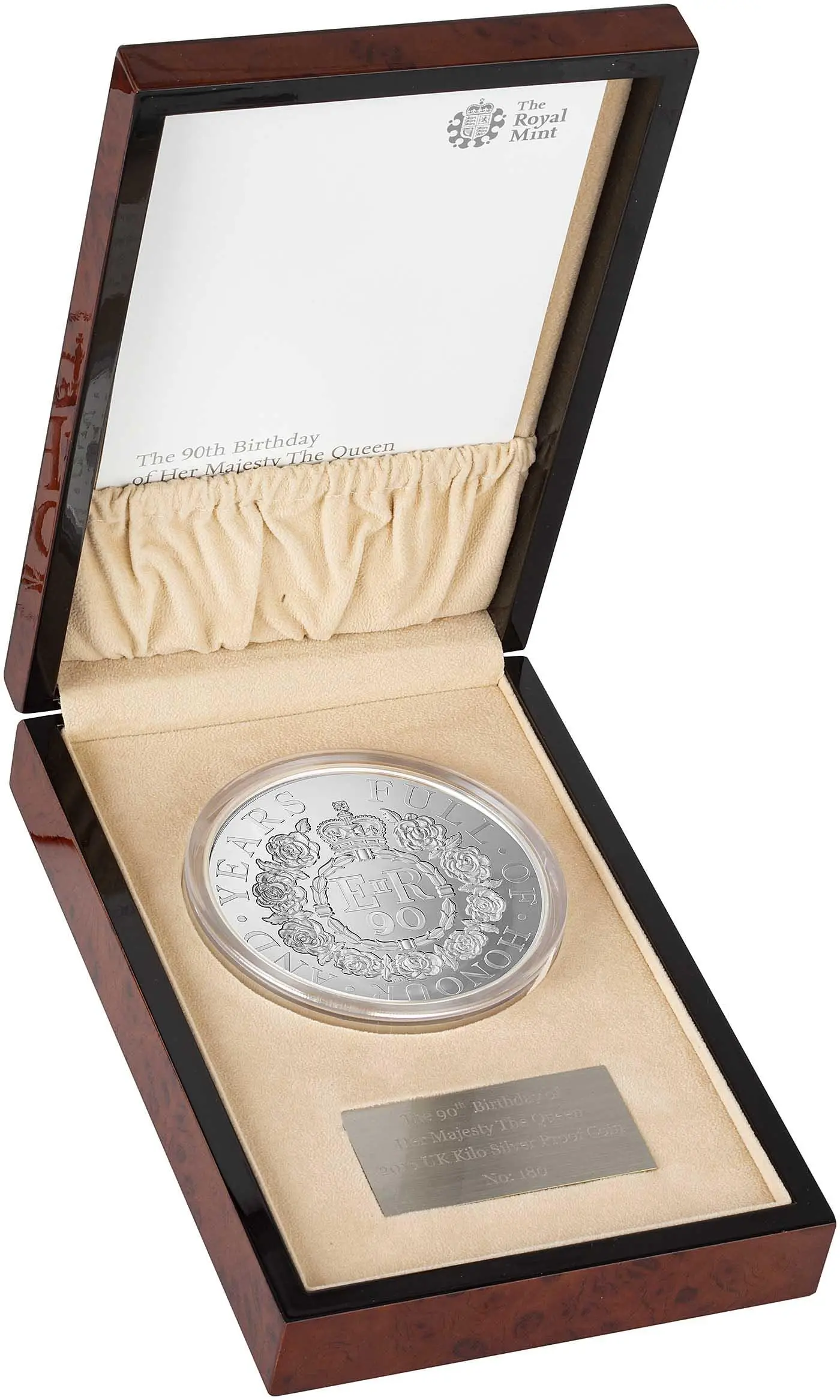 2016 QEII 90th Birthday £500 Silver Proof 1 kg Coin | Chards