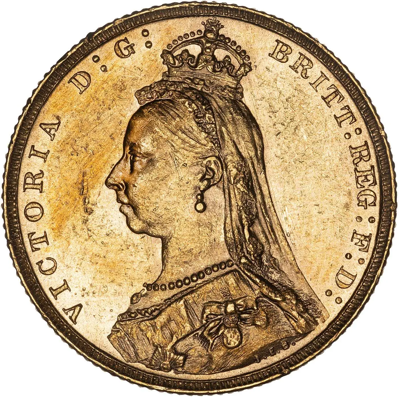 1888 Gold Sovereign Victoria Jubilee Head | London | Chards