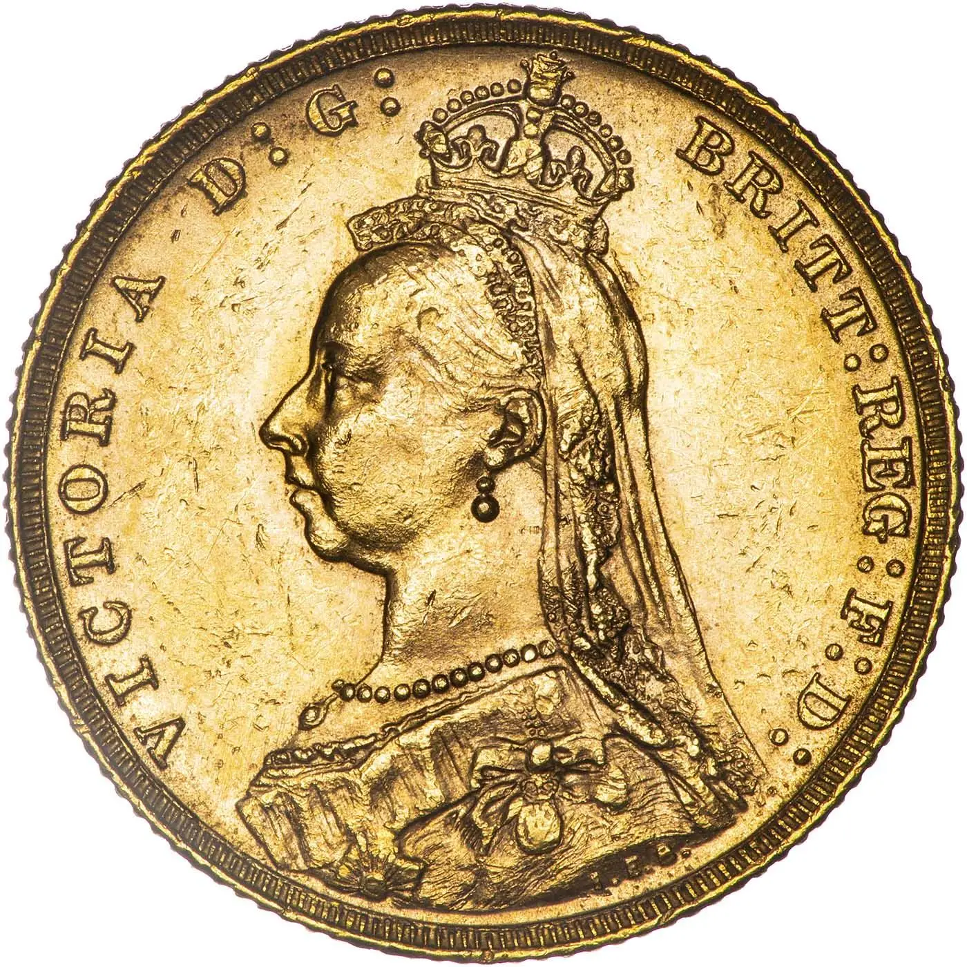 1888 Gold Sovereign Victoria Jubilee Head | M | Chards