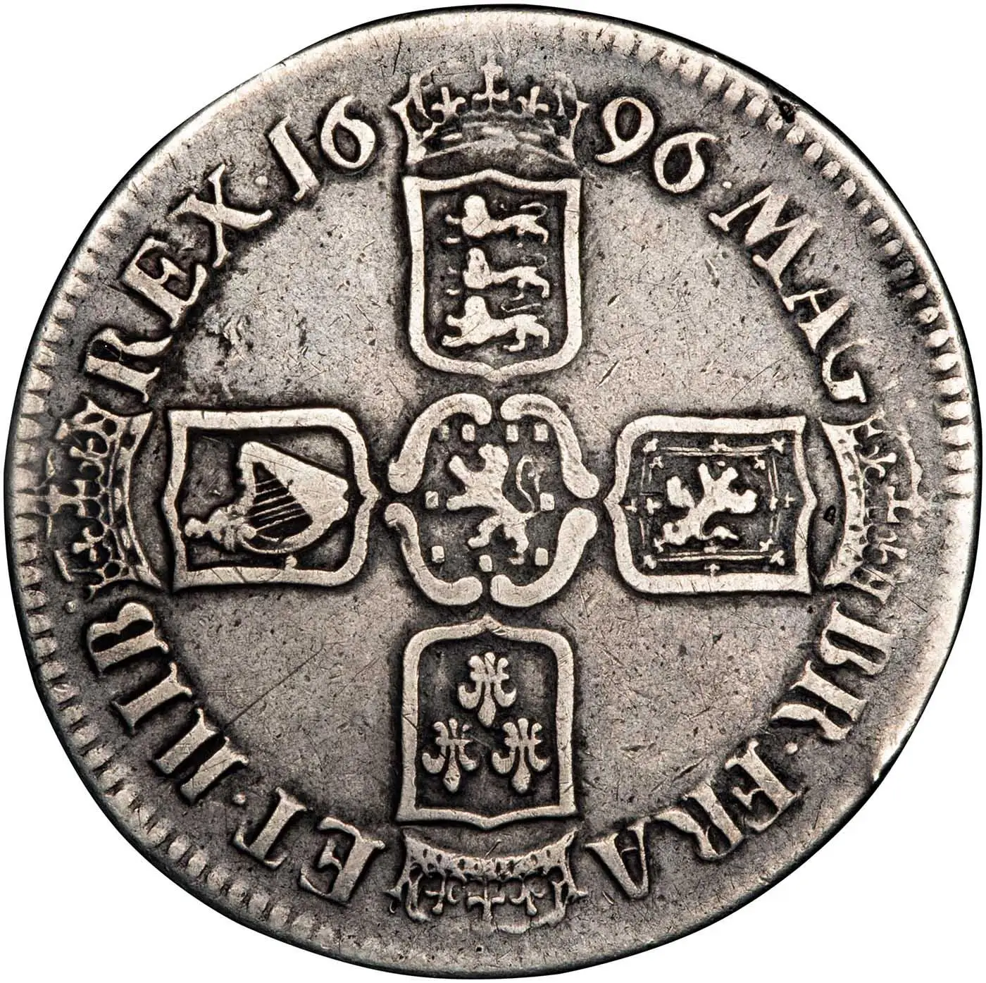 1696 William III Silver Crown Coin | Chards - £109.34