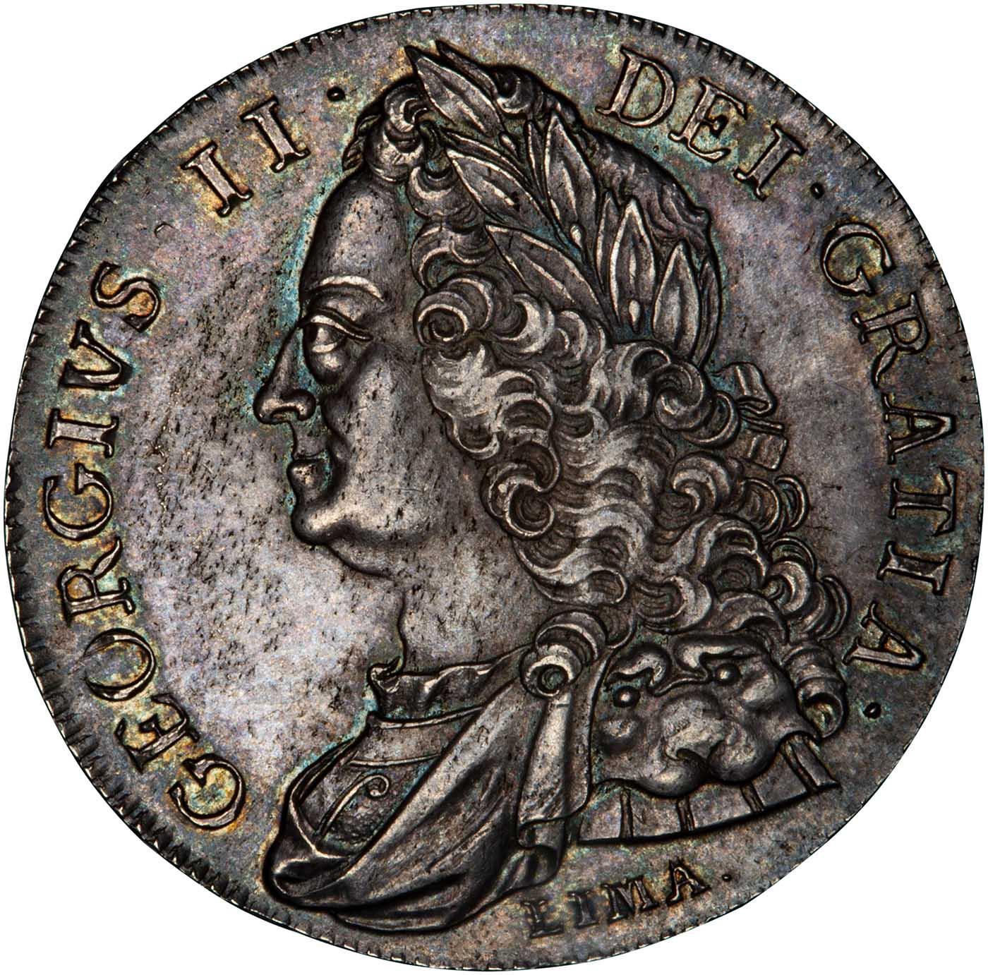 1746 George II LIMA Silver Crown | Chards - £150.00
