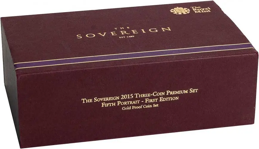 2015 Three Coin Premium Gold Proof Sovereign Set | Chards