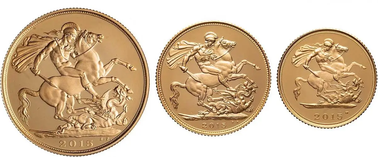 2015 Three Coin Premium Gold Proof Sovereign Set | Chards