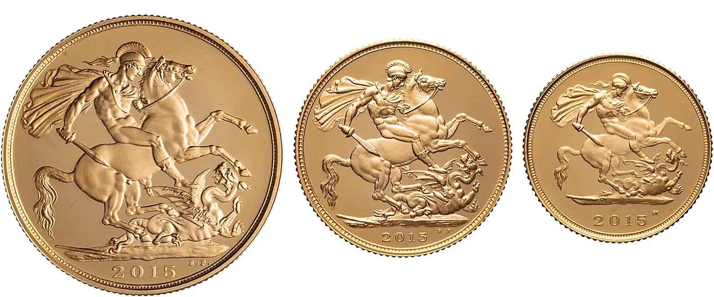 2015 Three Coin Premium Gold Proof Sovereign Set | Chards