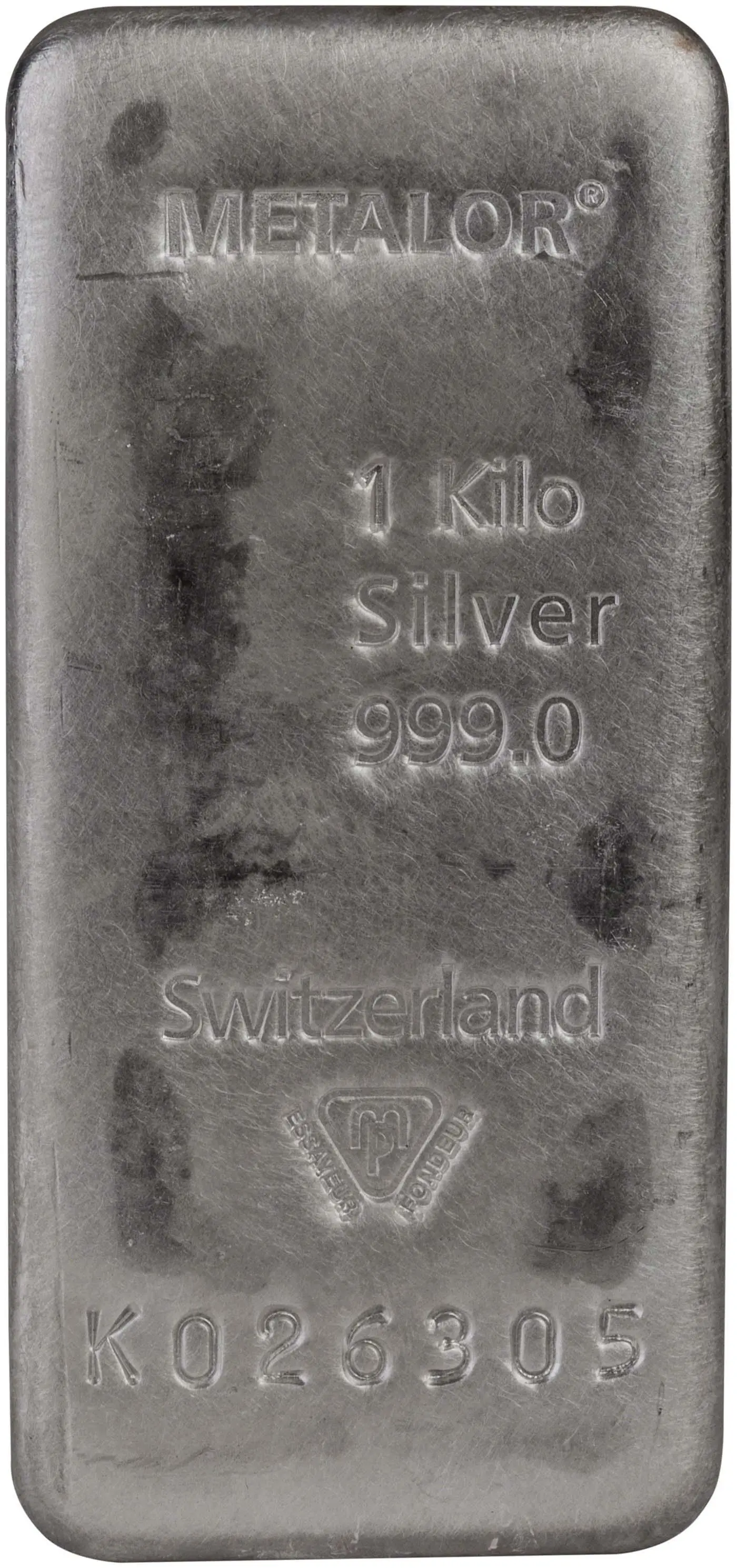 1 Kilo Silver Metalor Bar | Chards - From £950.41