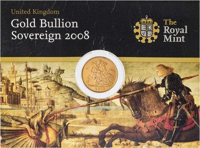 2008 QEII Gold Sovereign Coin - In Sleeve | Chards