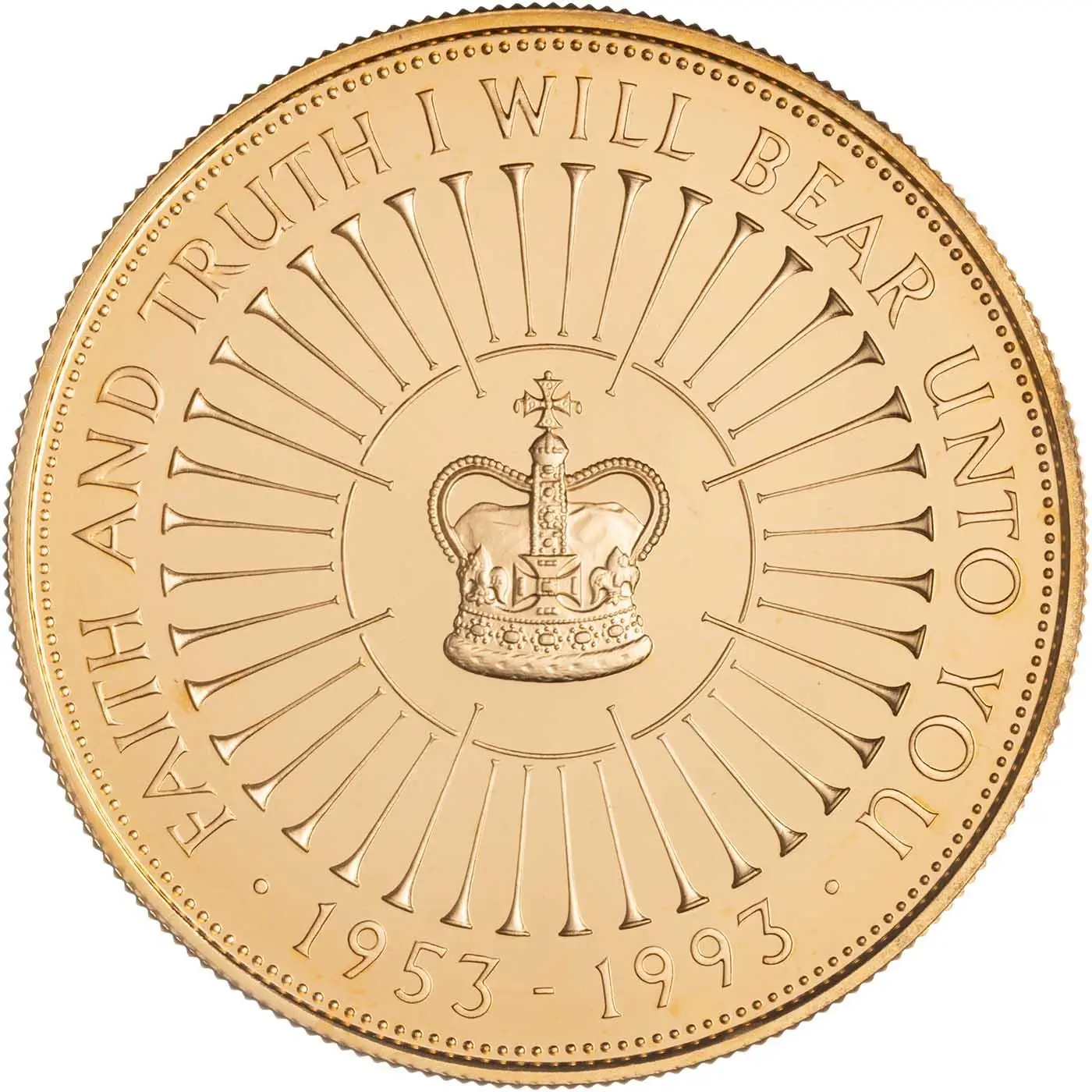 1993 Gold QEII 40th Anniversary of the Coronation | Chards