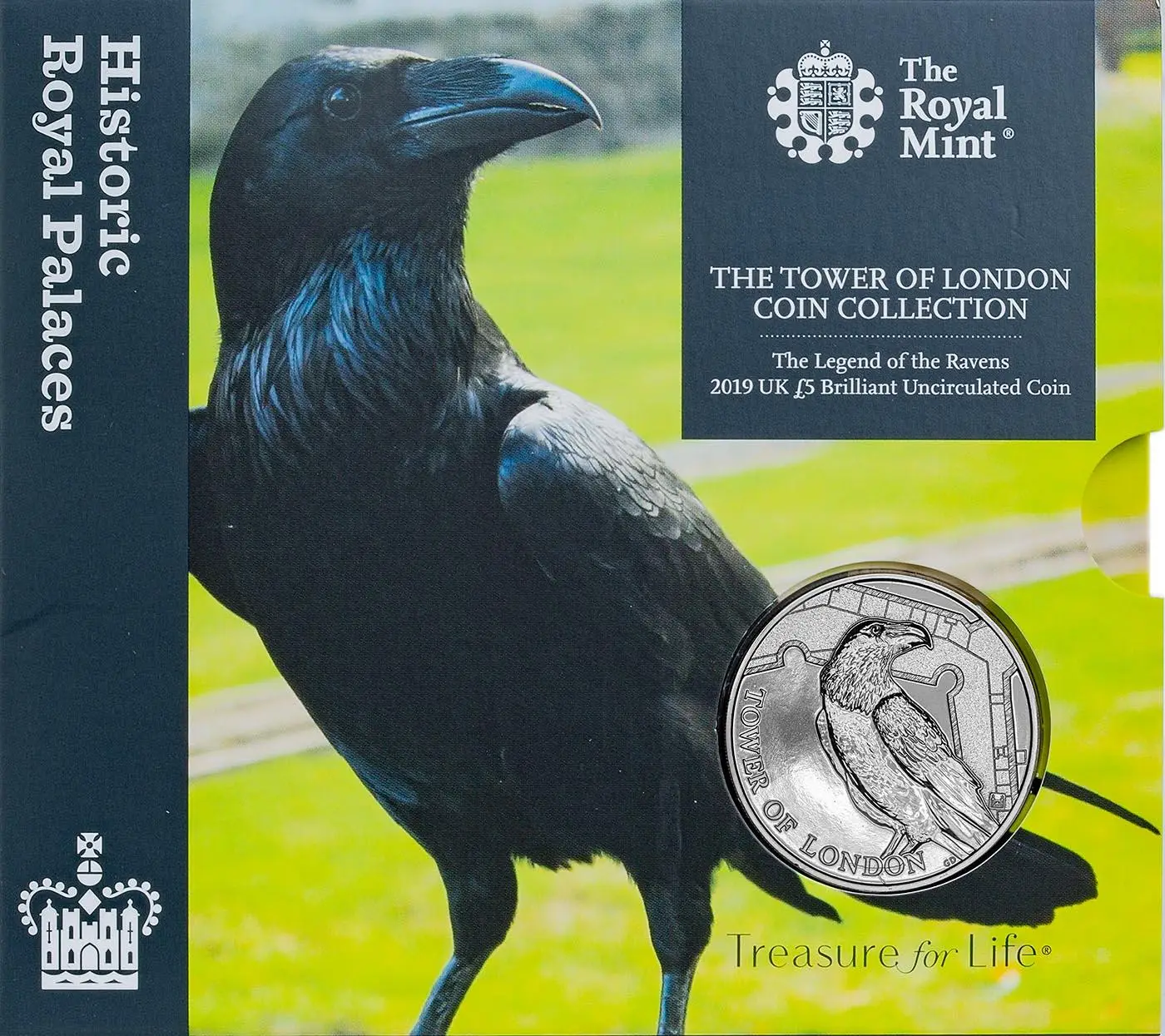 2019 Tower of London - The Legend of the Ravens £5 B.U. Coin