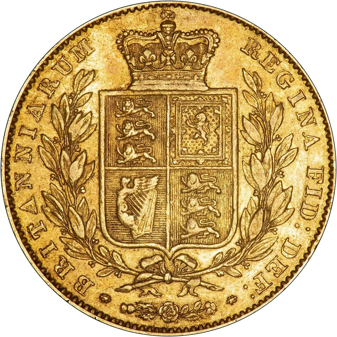 1839 Gold Full Sovereign Victoria Young Head London| Chards