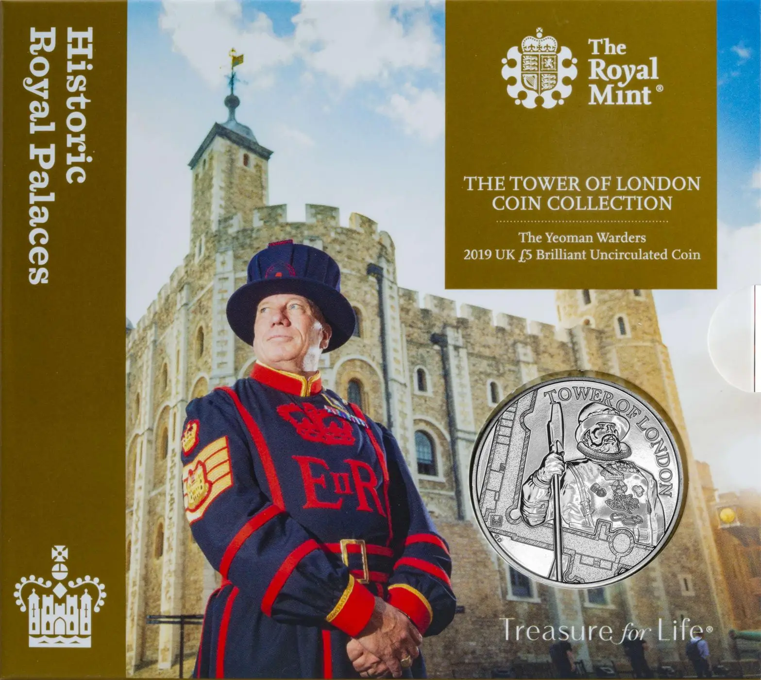 2019 Tower of London - The Yeoman Warders £5 B.U. Coin