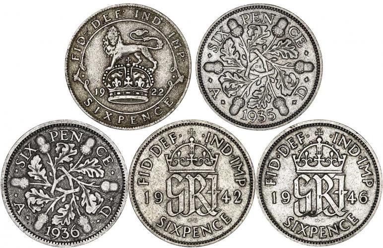 Lucky Silver Sixpence Ordinary Circulation Coin | Chards